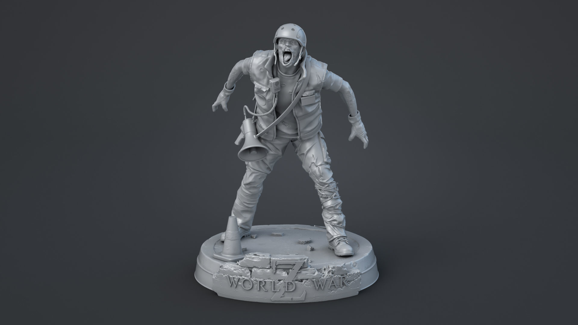 Screamer - World War Z 3D model 3D printable | CGTrader