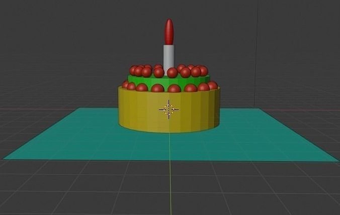 blender cake 3D model | CGTrader