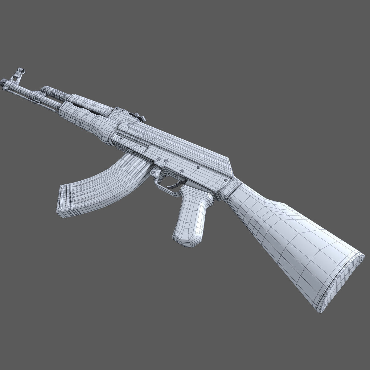 Gun AK 47 3D model | CGTrader