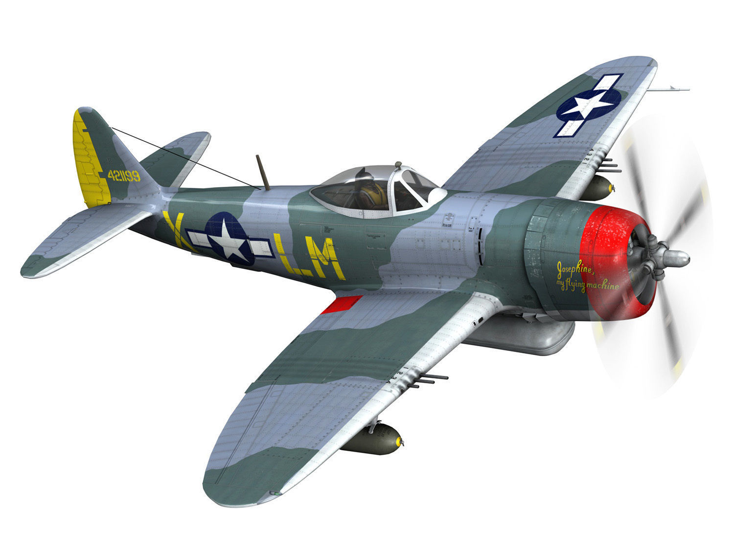 Republic P-47M Thunderbolt - Josephine 3D model | CGTrader