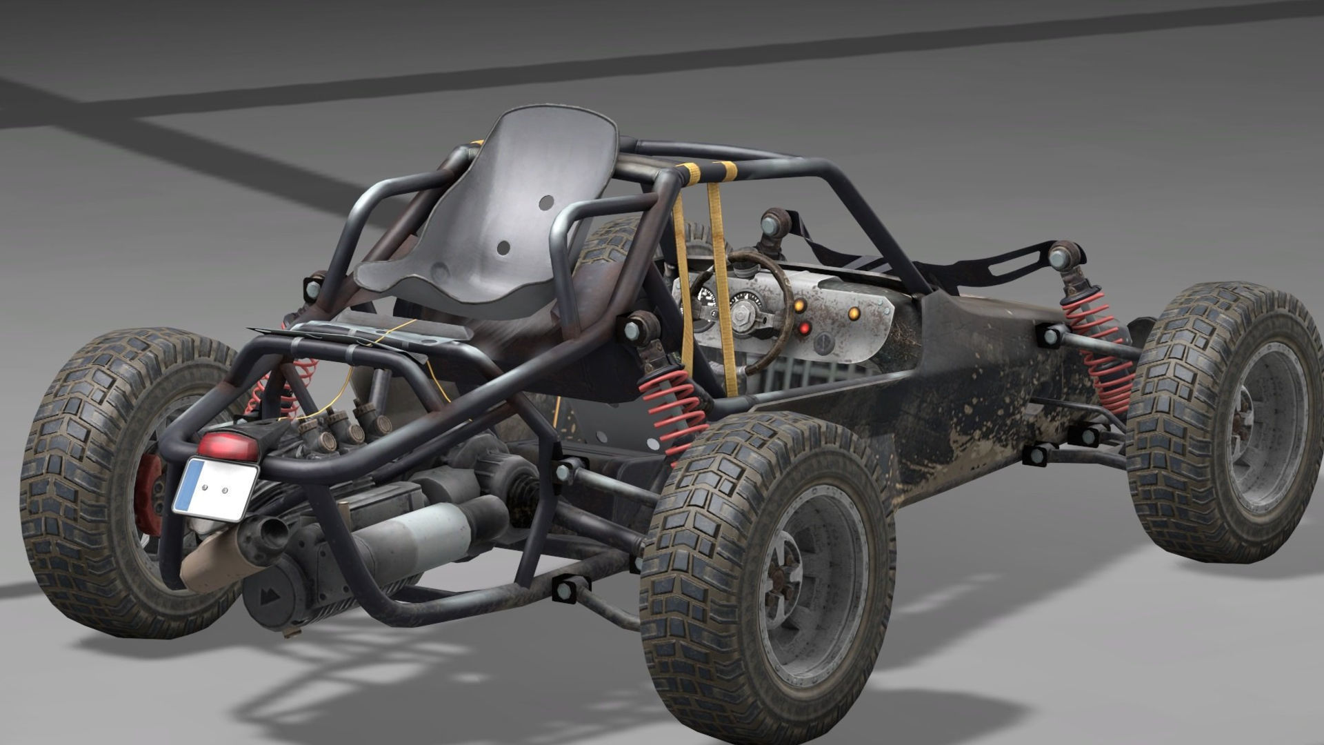 Pubg Buggy 3d model 3D model rigged | CGTrader