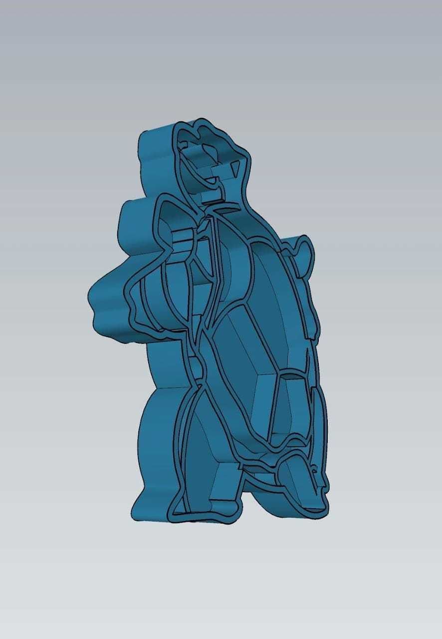 Pokemon Blastoise Cookie Cutter Stamp Cake Decorating 3D model animated ...