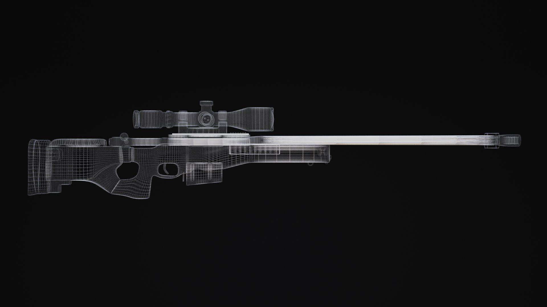 Rifle AI AWM free VR / AR / low-poly 3D model | CGTrader