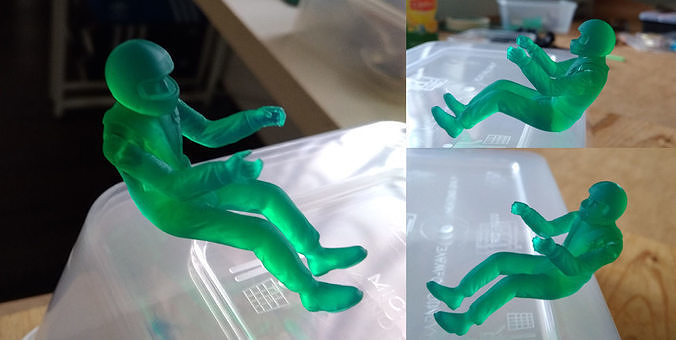 RACE CAR DRIVER FIGURINE SCALE MODEL 3D model 3D printable | CGTrader