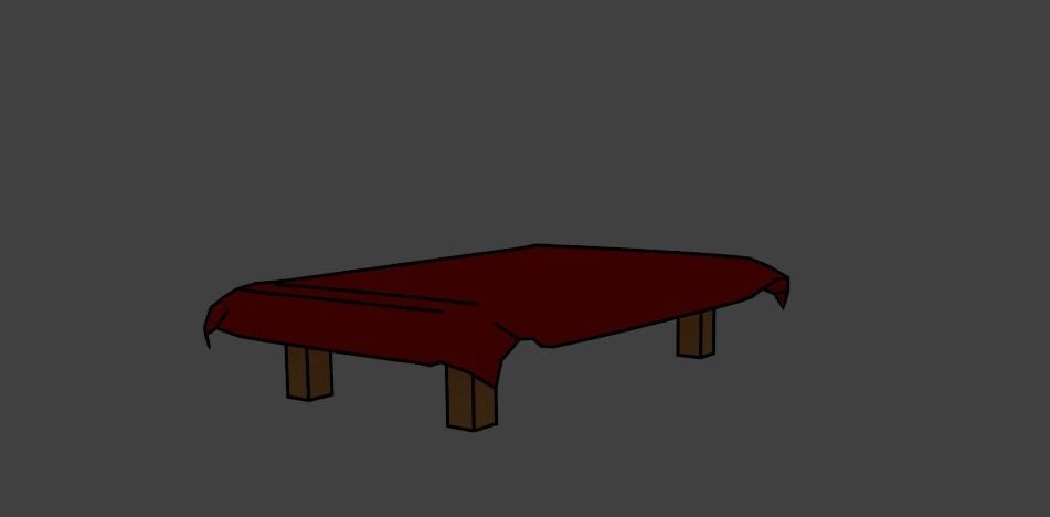 Animated Table and cloth physic free 3D model animated | CGTrader