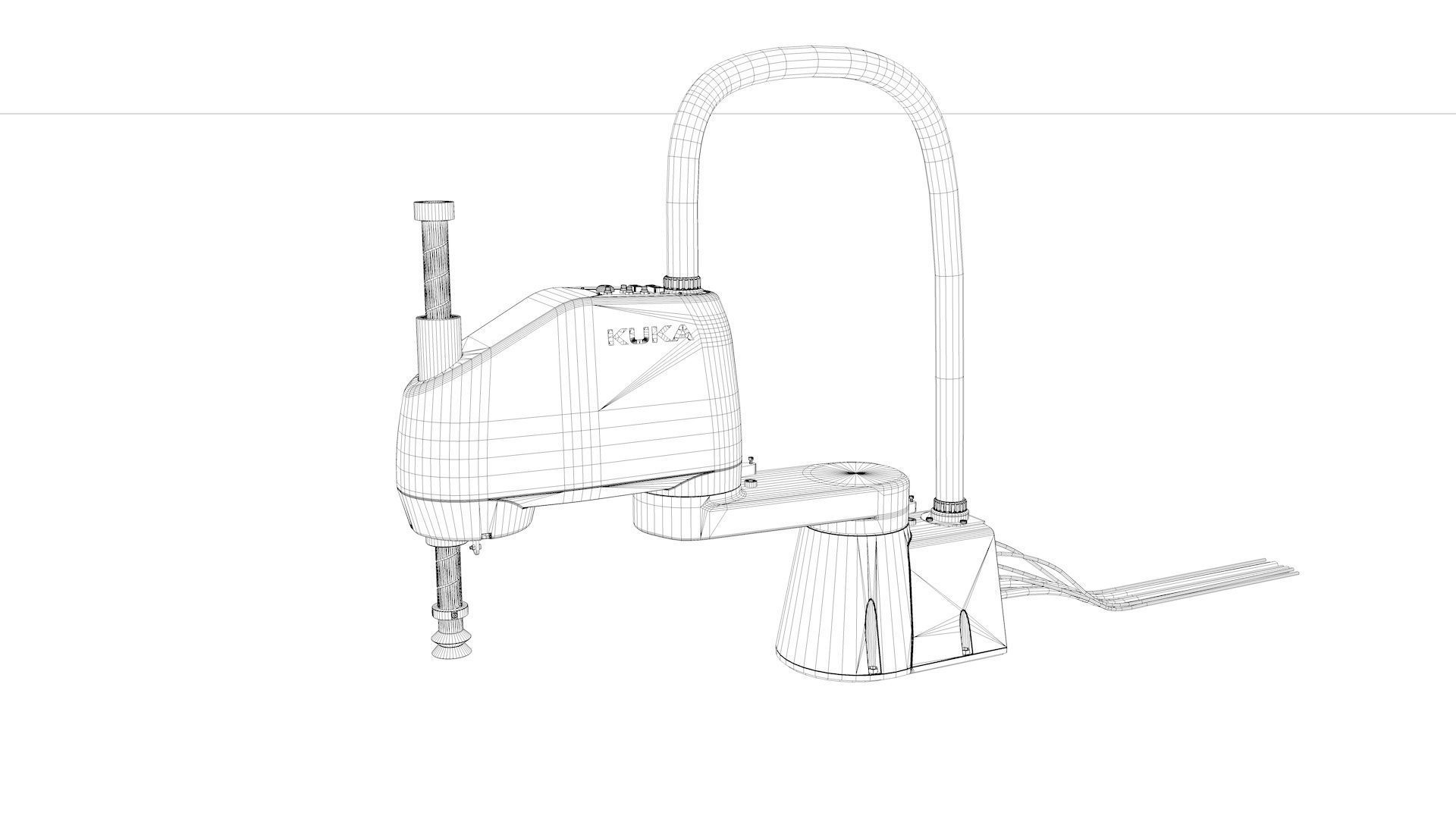 Robotic Arm Kuka Scara 3D model animated rigged | CGTrader