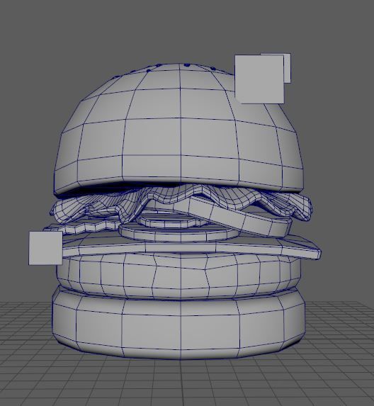 3D model Cartoon Cheeseburger VR / AR / low-poly | CGTrader