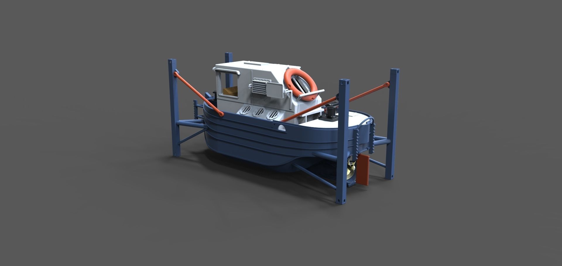 Mini Tug 1-50 3D model 3D printable | CGTrader