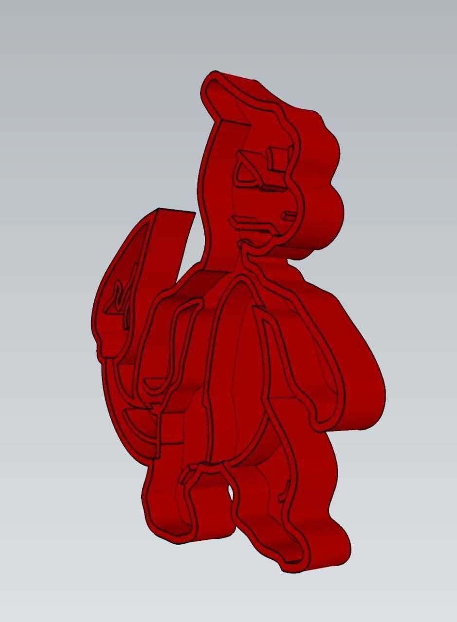 Pokemon Charmeleon Cookie Cutter Stamp Cake Decorating 3D model animated | CGTrader