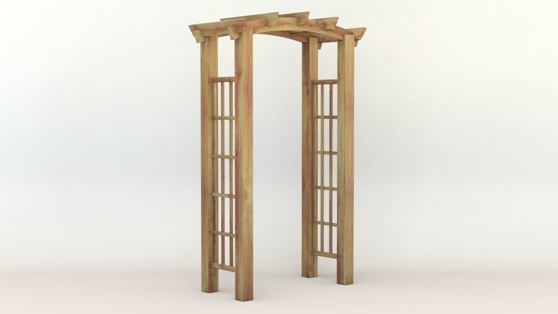 Garden Arch 3D model MAX OBJ 3DS FBX DAE