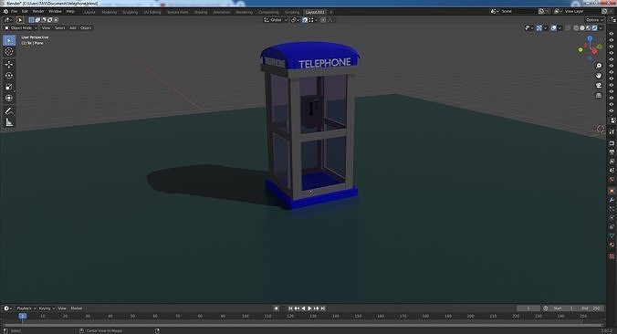 Call box free 3D model | CGTrader