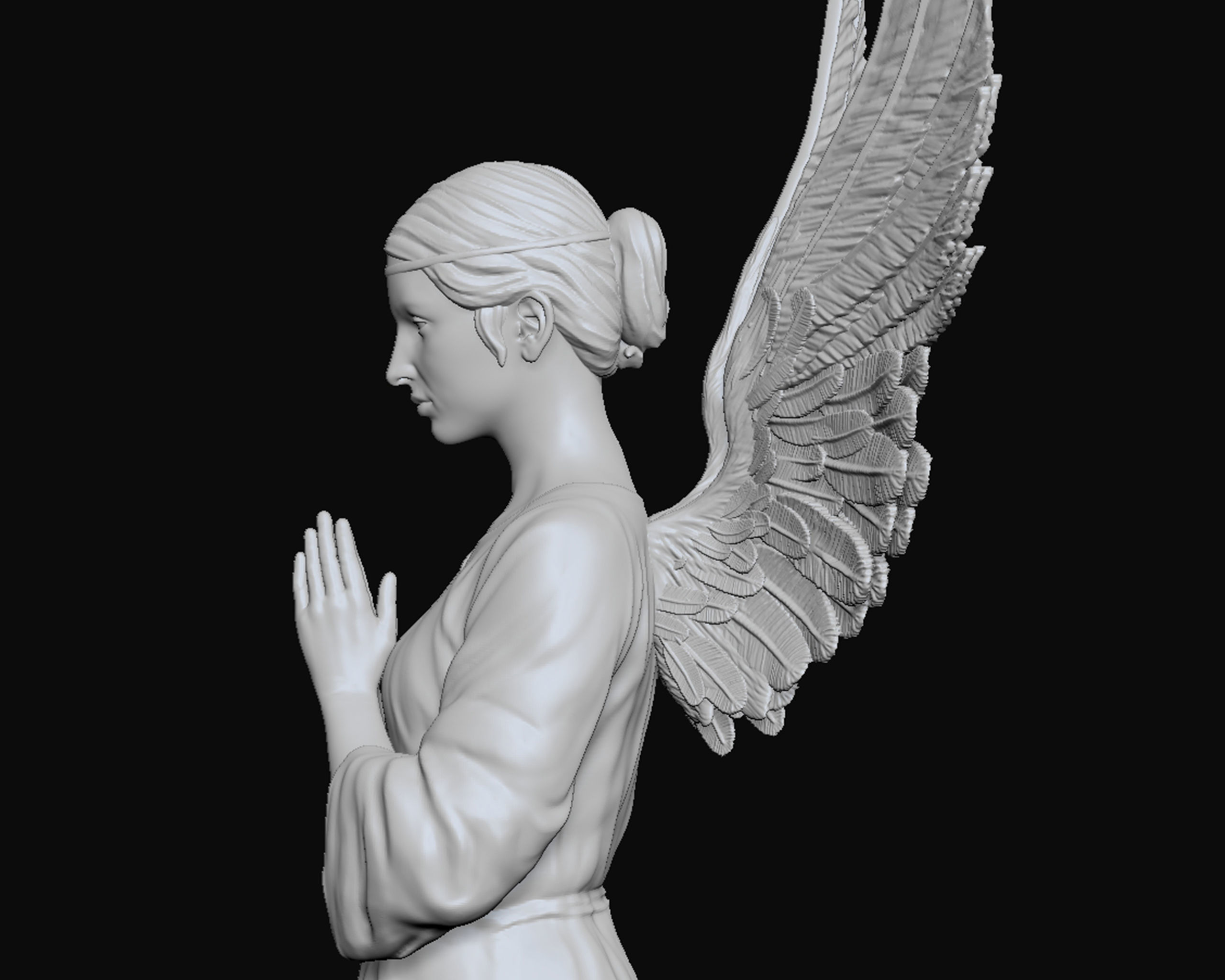 Angel 3D model sculpture 3D model 3D printable | CGTrader