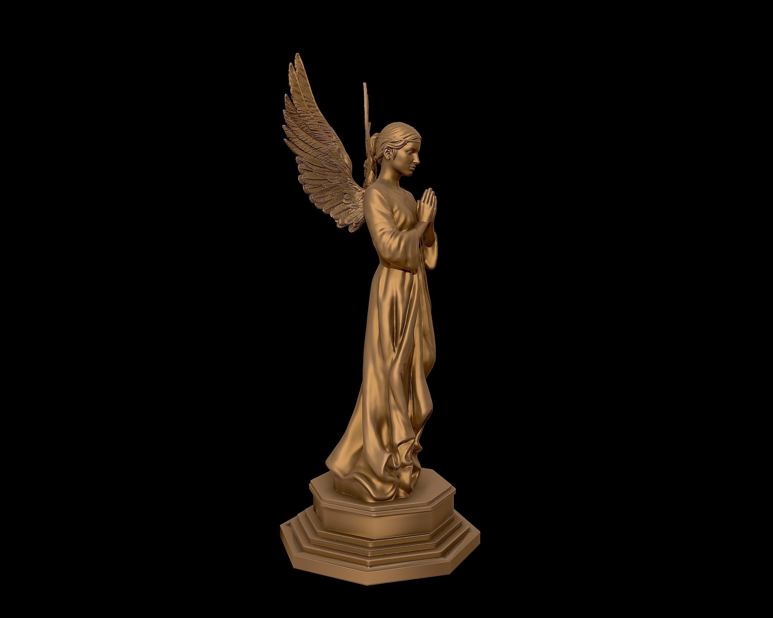 Angel 3D model sculpture 3D model 3D printable | CGTrader