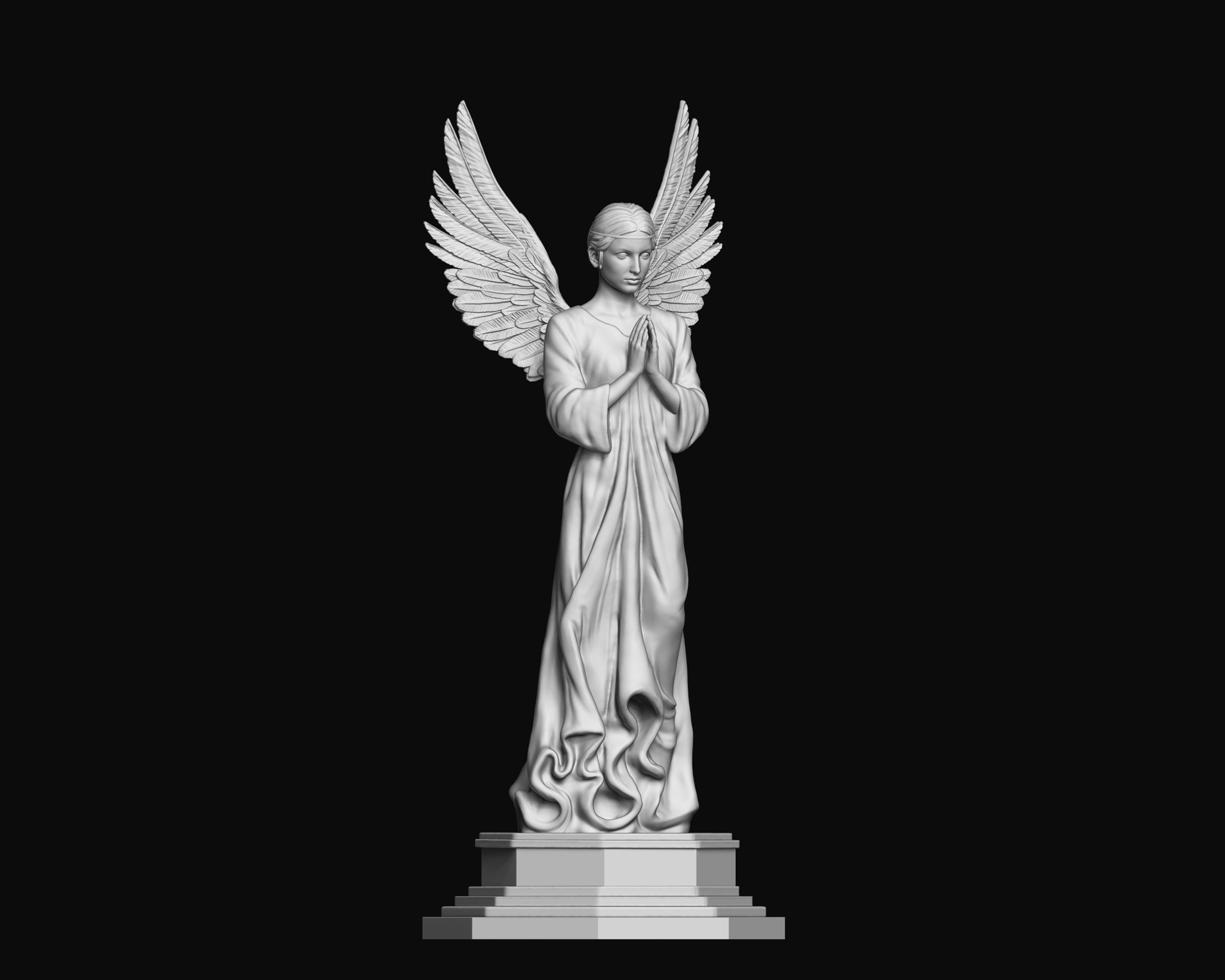 Angel 3D model sculpture 3D model 3D printable | CGTrader