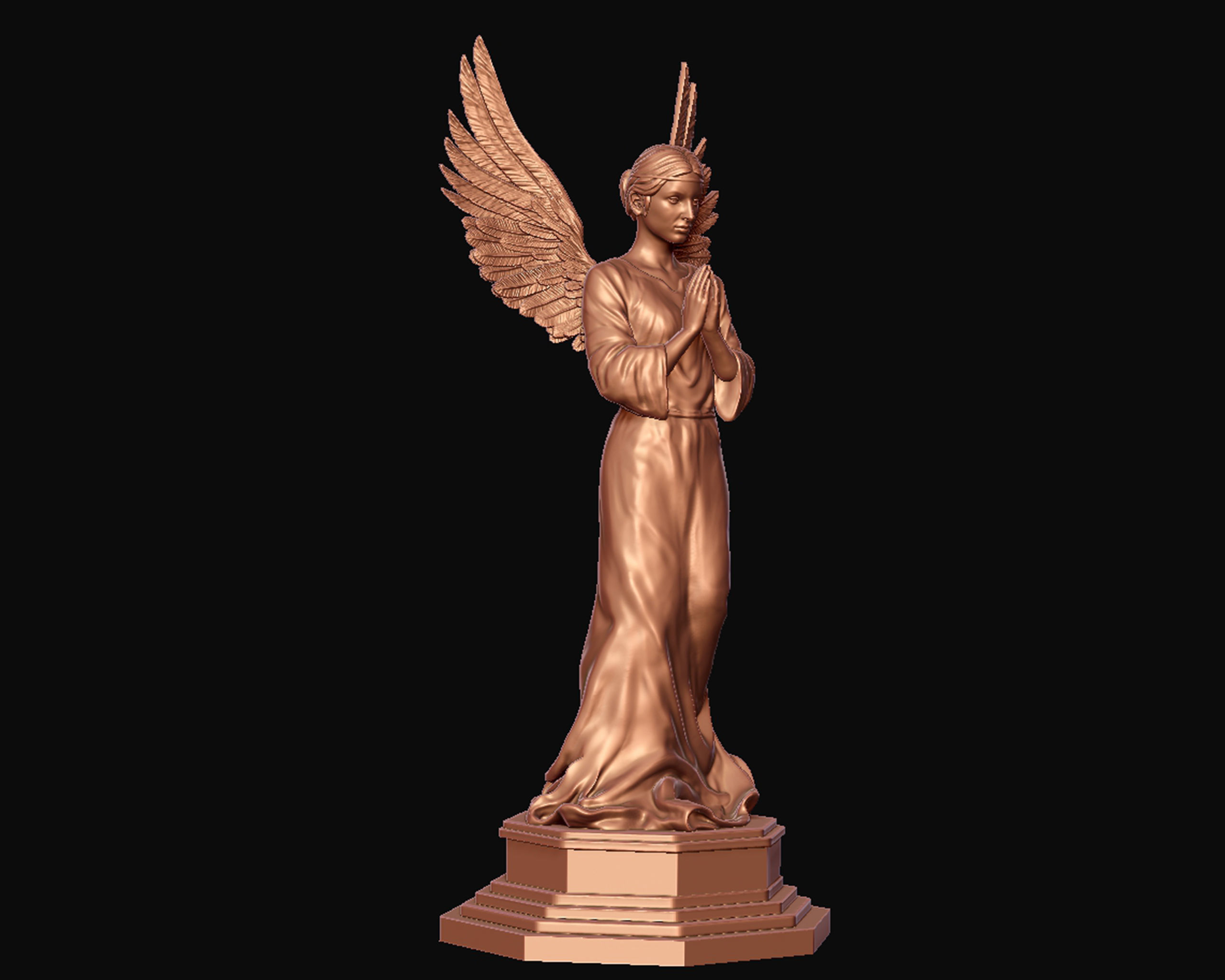 Angel 3D model sculpture 3D model 3D printable | CGTrader