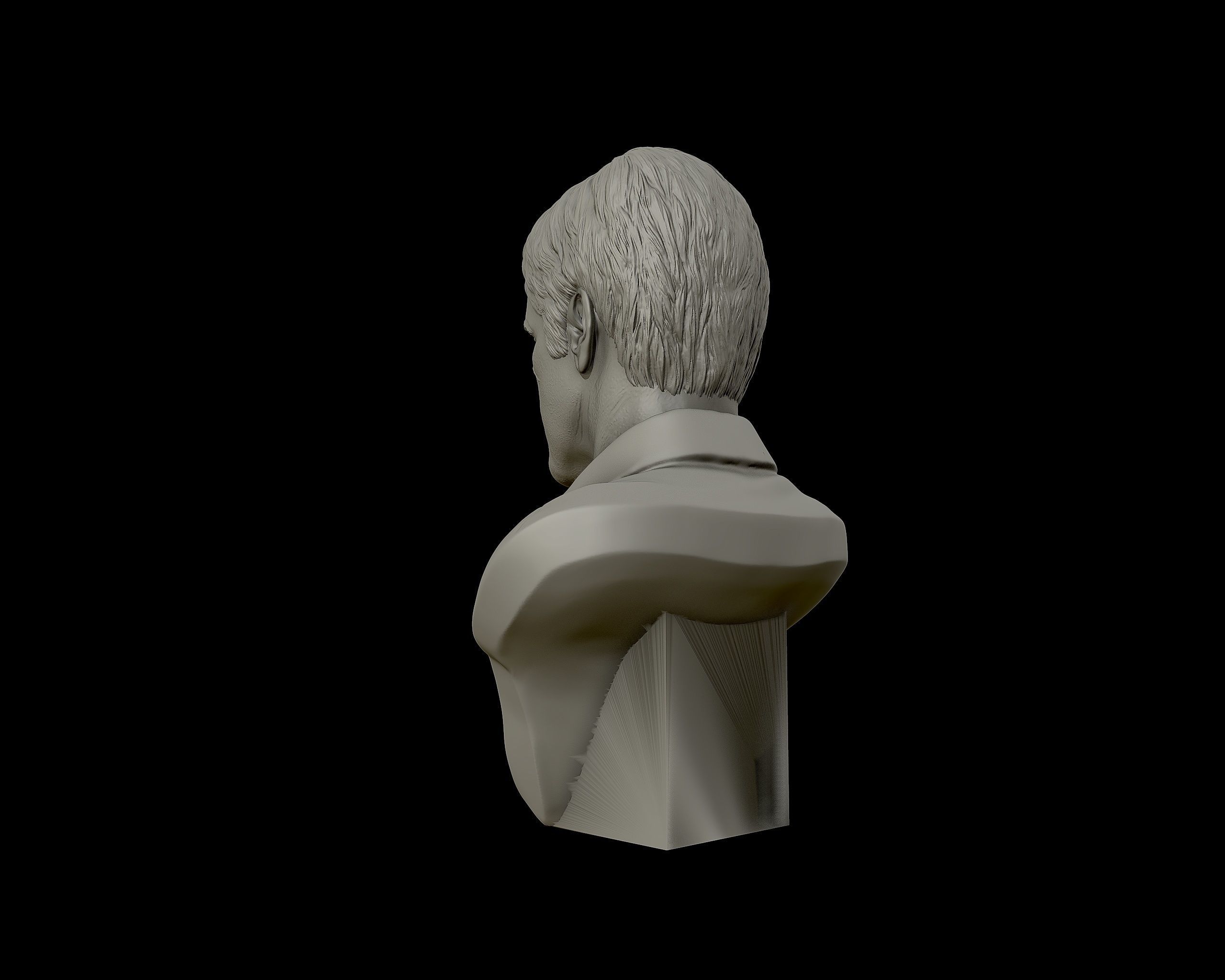 Scarface Alpacino portrait sculpture 3D model 3D printable | CGTrader