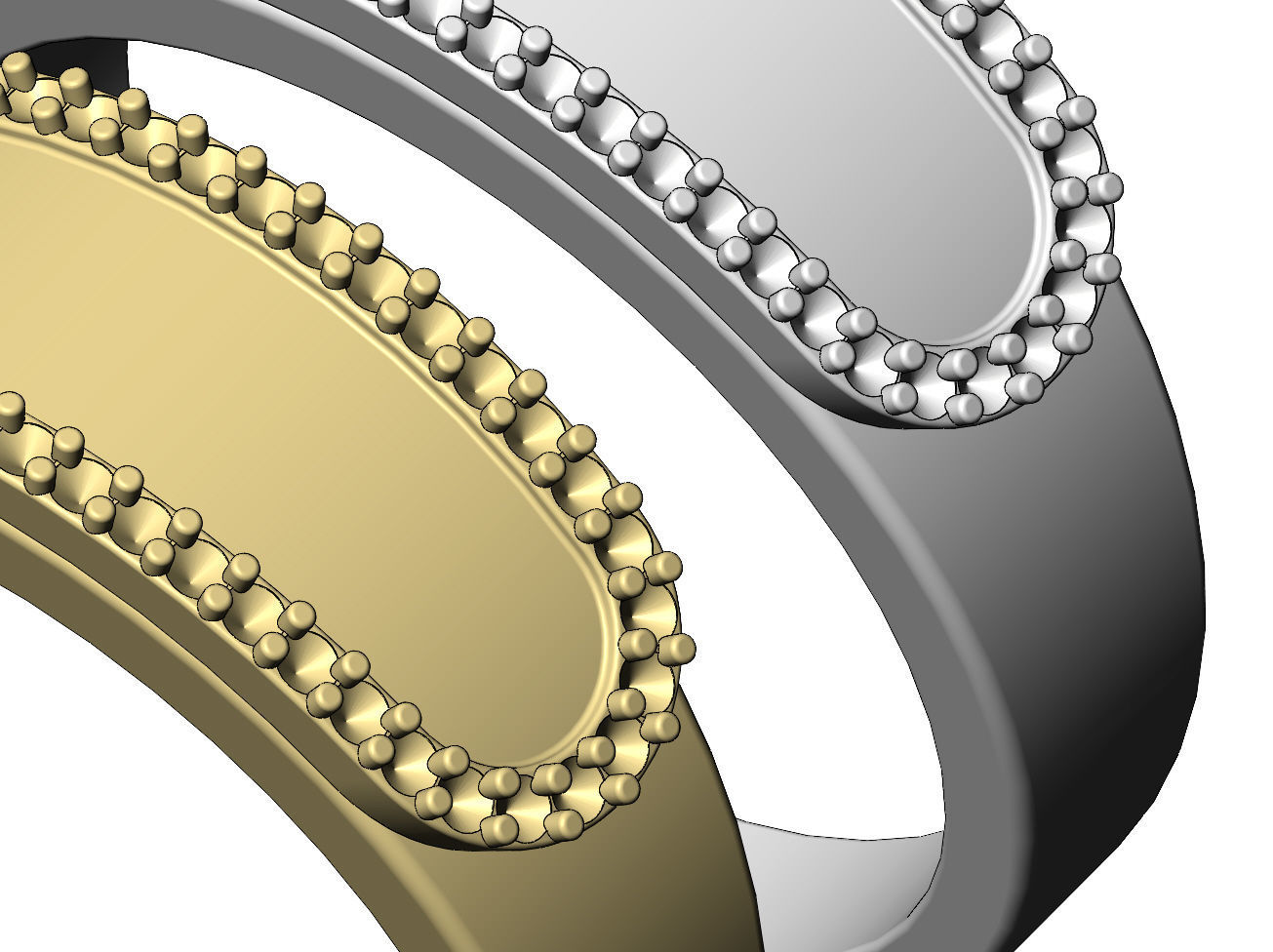 Rounded diamond tag ring US size 7 and 8 3D model 3D printable | CGTrader