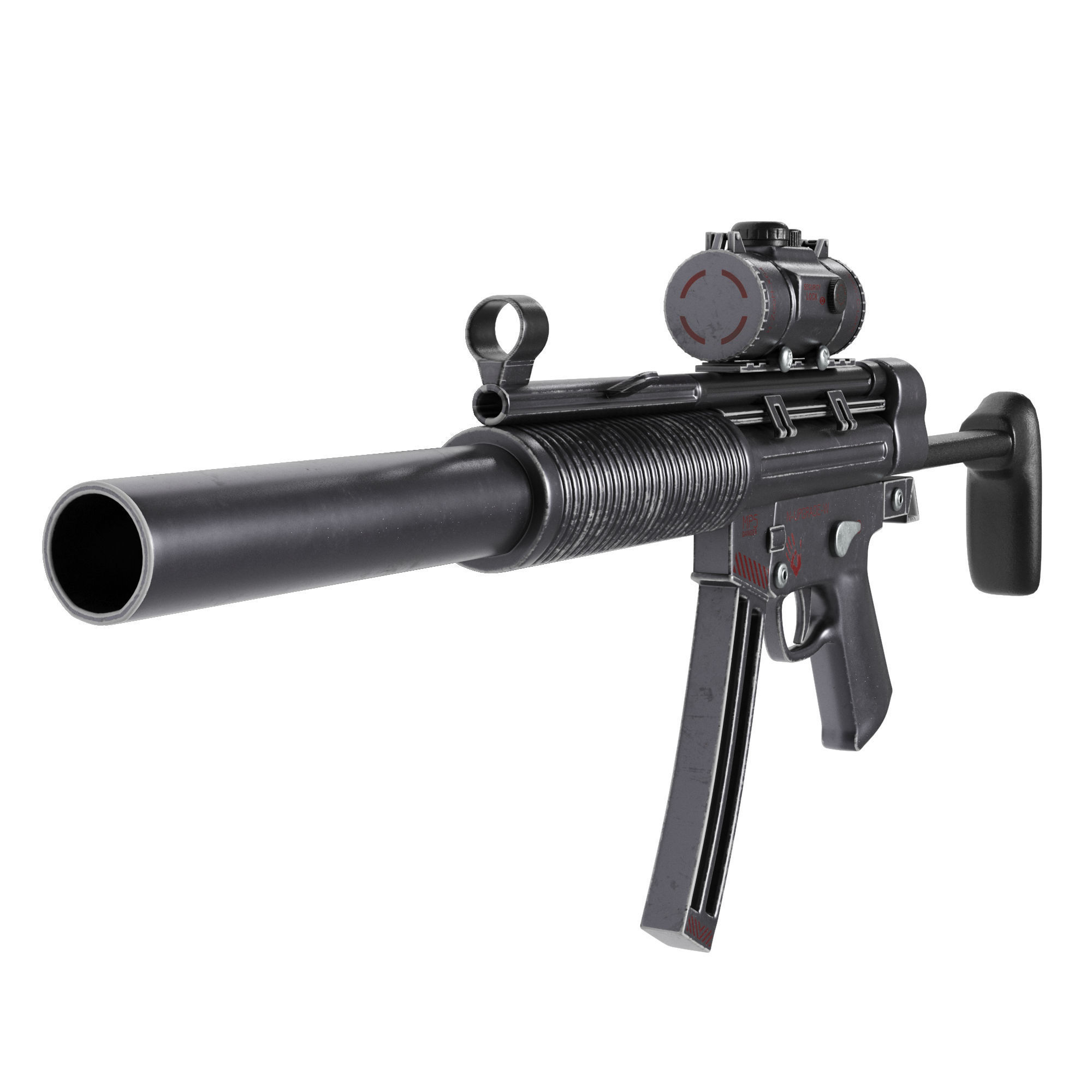 3D model mp5 gun VR / AR / low-poly | CGTrader