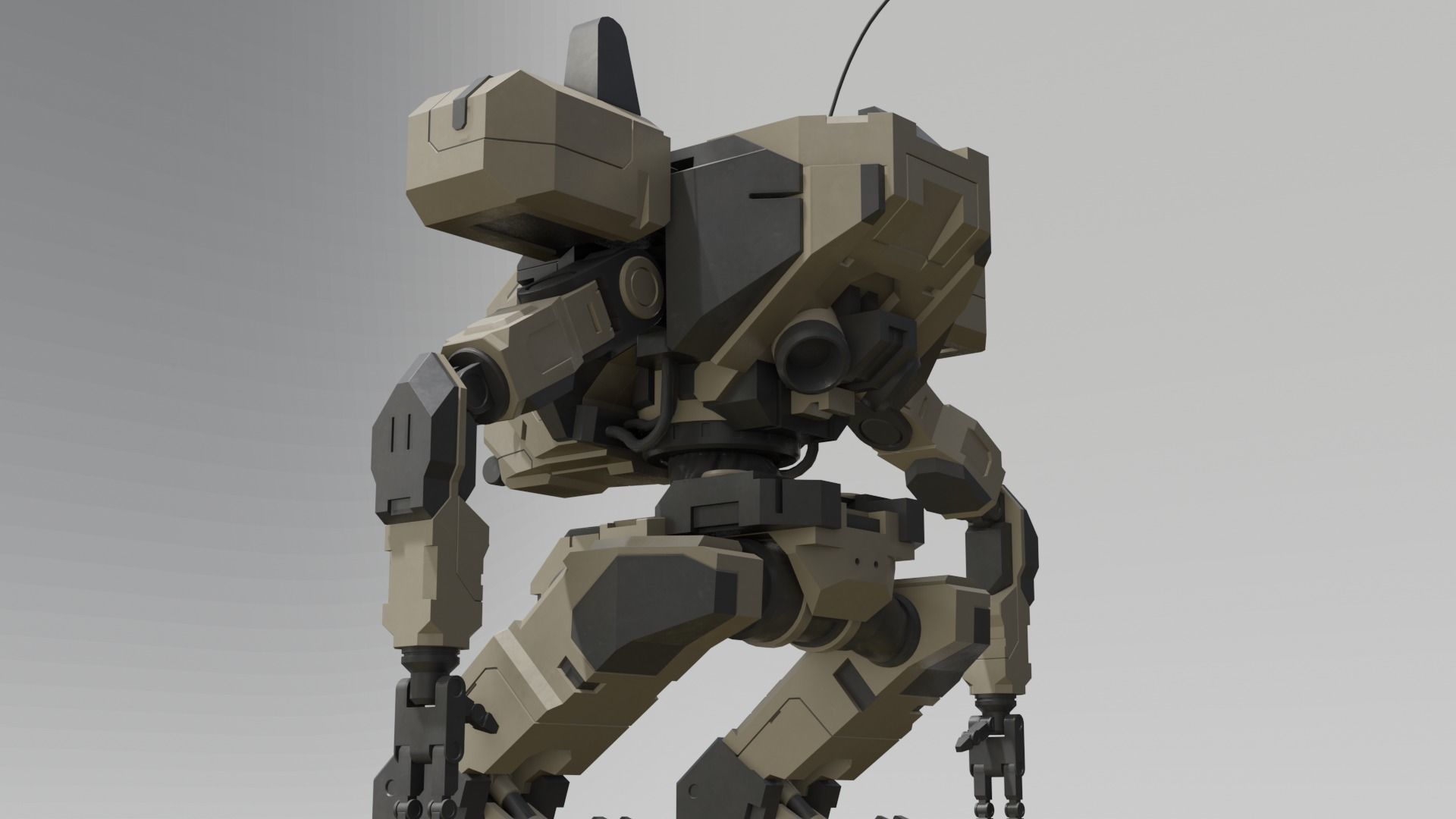 CB Mech M-01 3D model rigged | CGTrader