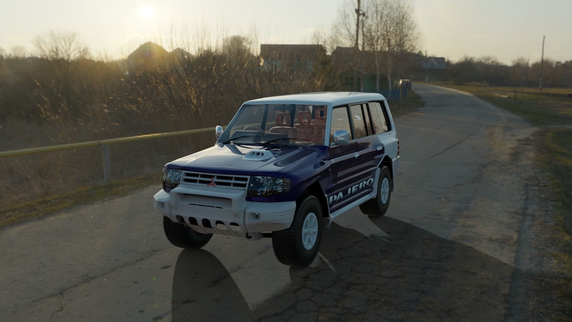 Mitsubishi pajero sfx 3D model | CGTrader
