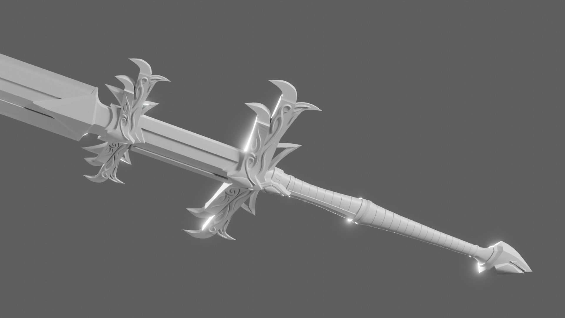 Fantasy Zweihander 3D model | CGTrader