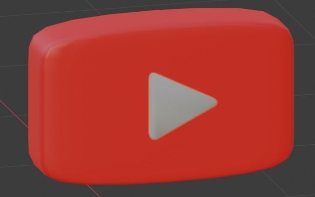 Youtube Logo free 3D model | CGTrader