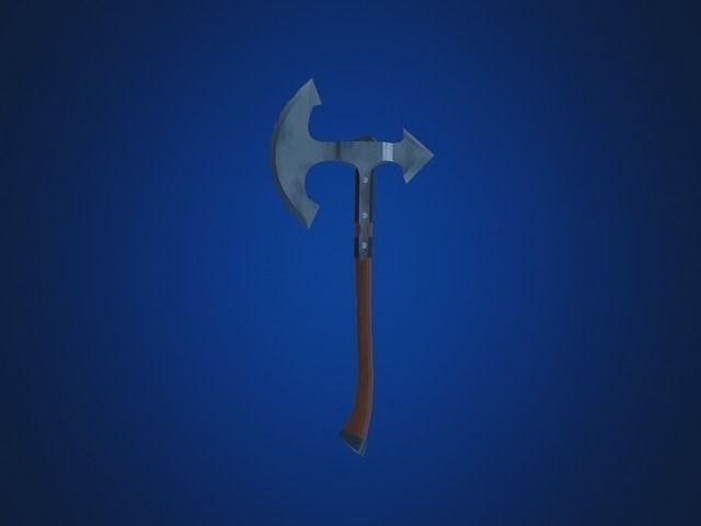 3D model Stylized Axe Weapon Battle Axe low-poly PBR game ready VR / AR ...