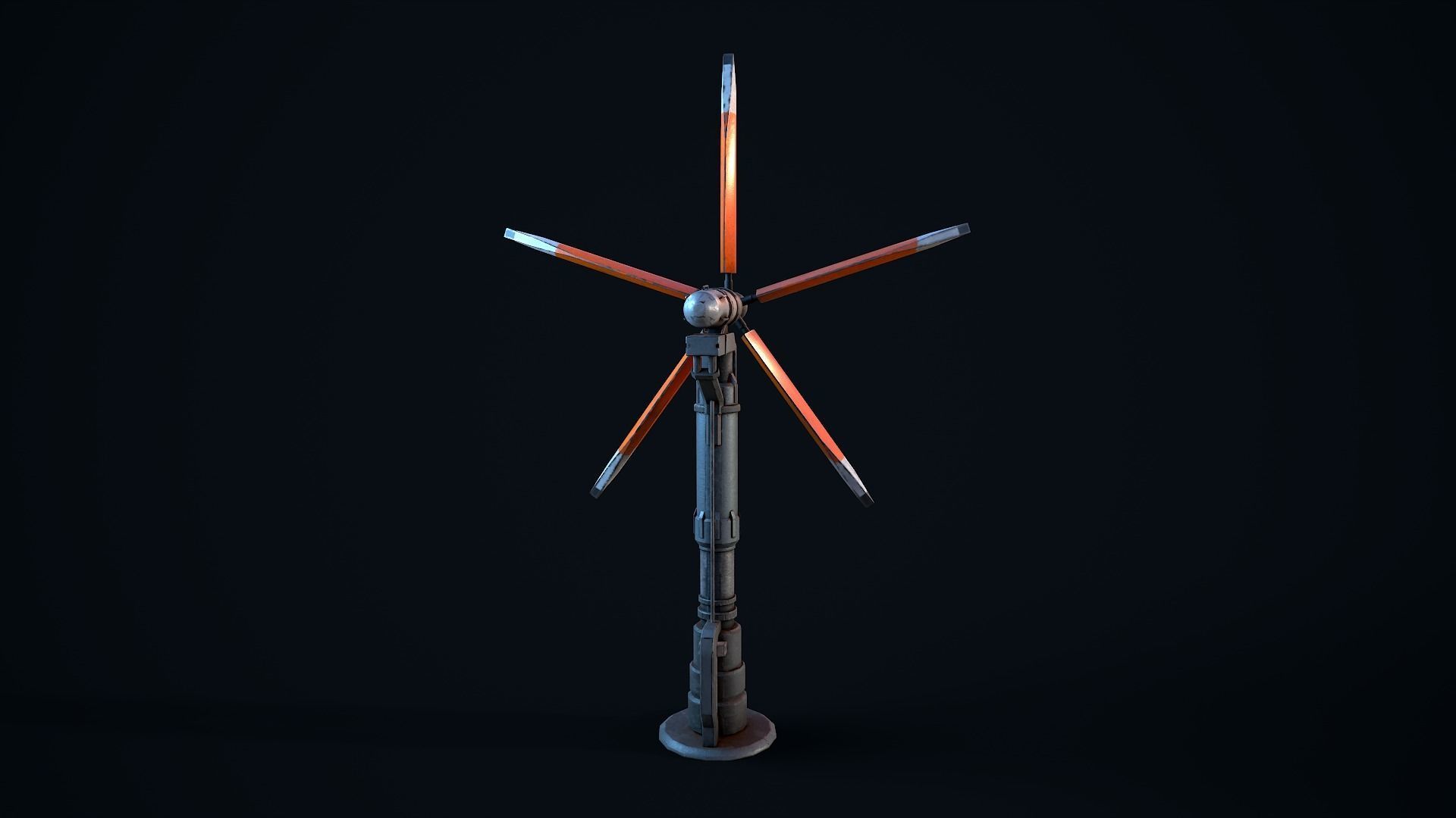 3D model Sci Fi Wind Turbine VR / AR / low-poly animated | CGTrader