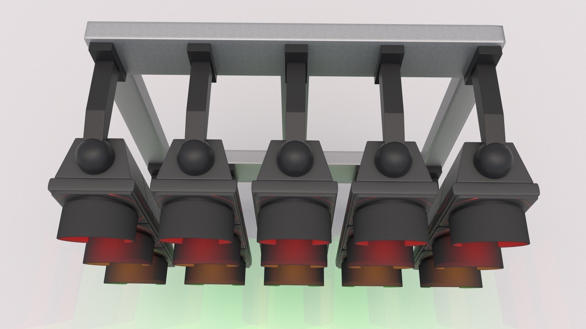 Race Start Lights 3D model | CGTrader