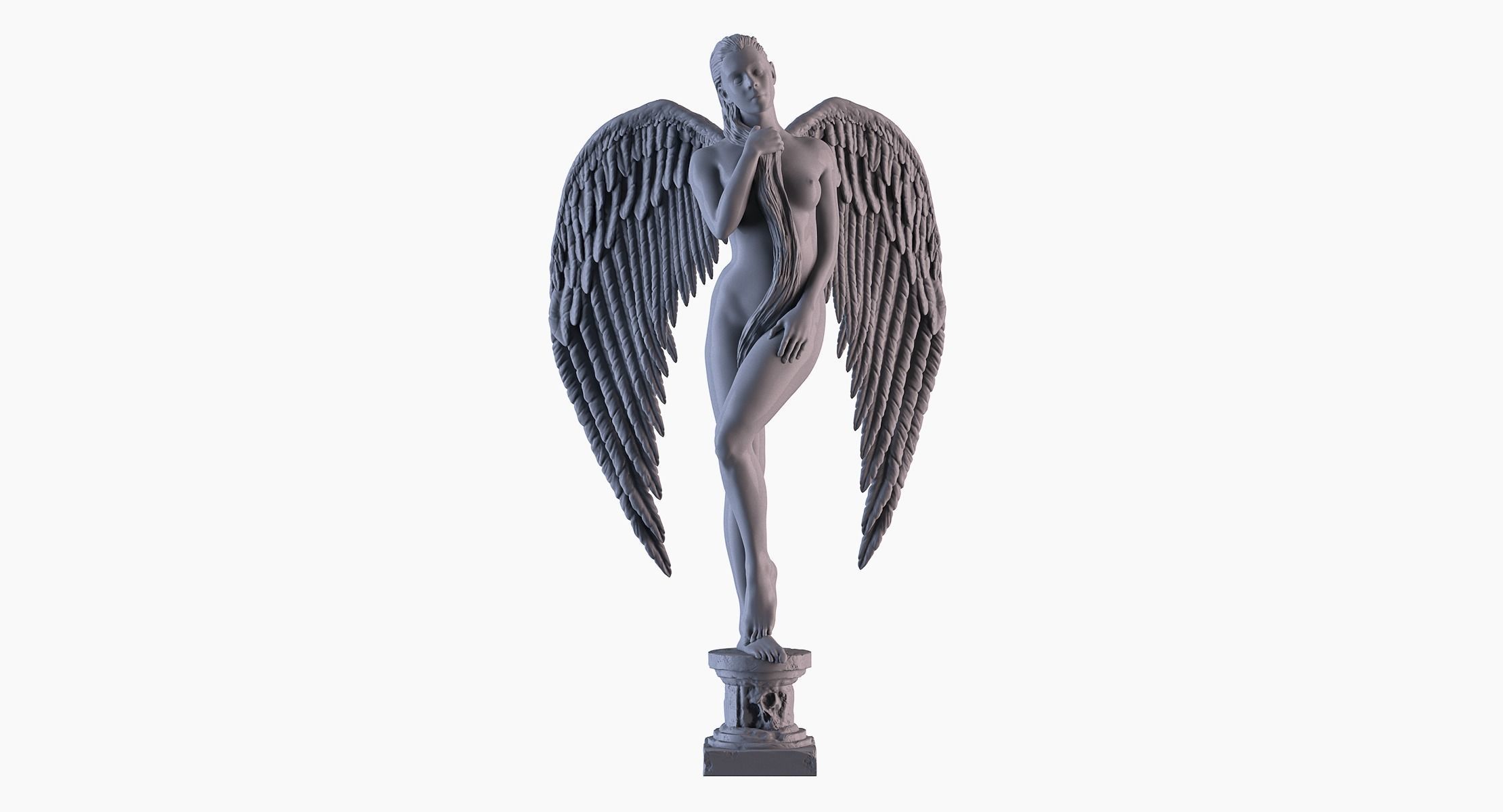 Angel Statue 3D model 3D printable | CGTrader