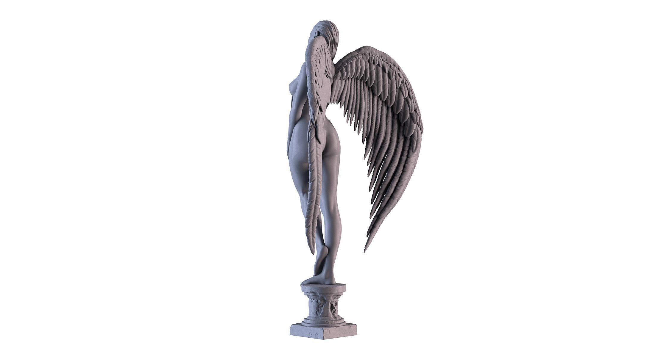 Angel Statue 3D model 3D printable | CGTrader