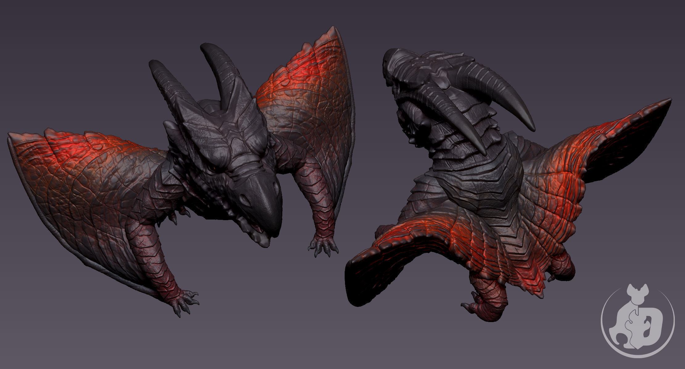Rodan Titan Godzilla 3D model 3D printable | CGTrader