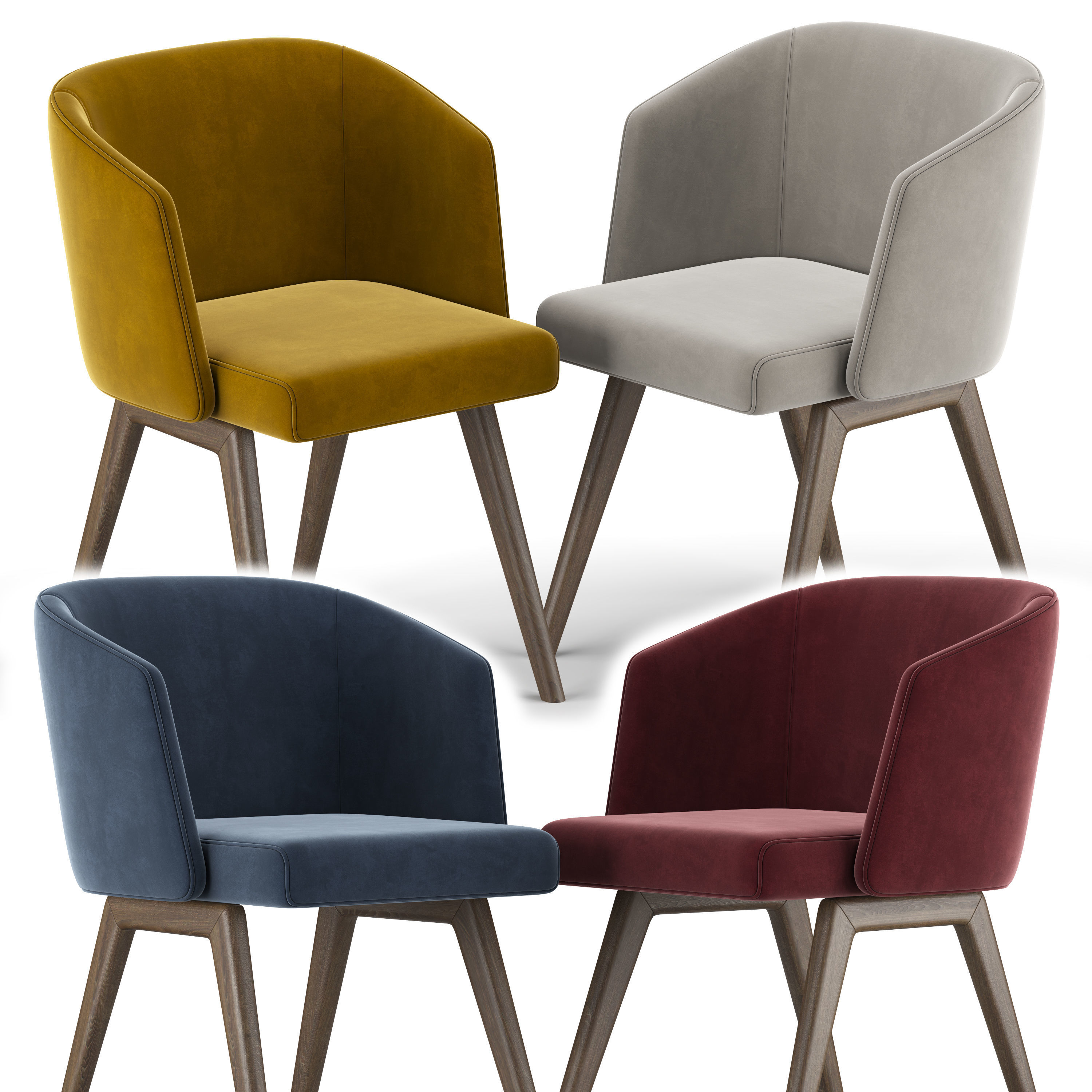 Reeves Dining Chair 3D model | CGTrader