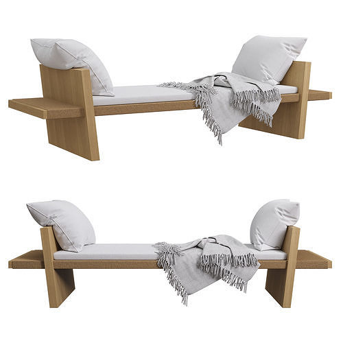 3D model Euclid daybed by McGuire VR / AR / low-poly | CGTrader