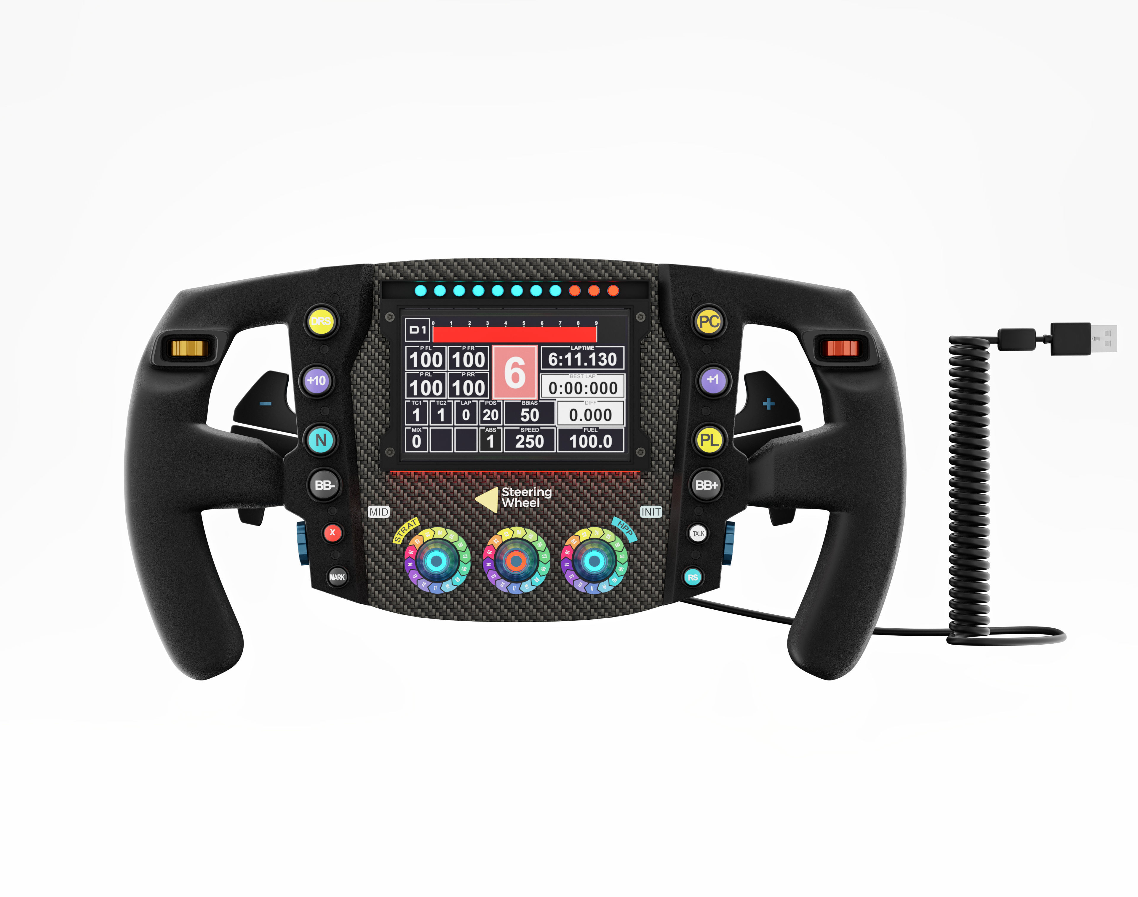 3D model Steering Wheel VR / AR / low-poly | CGTrader