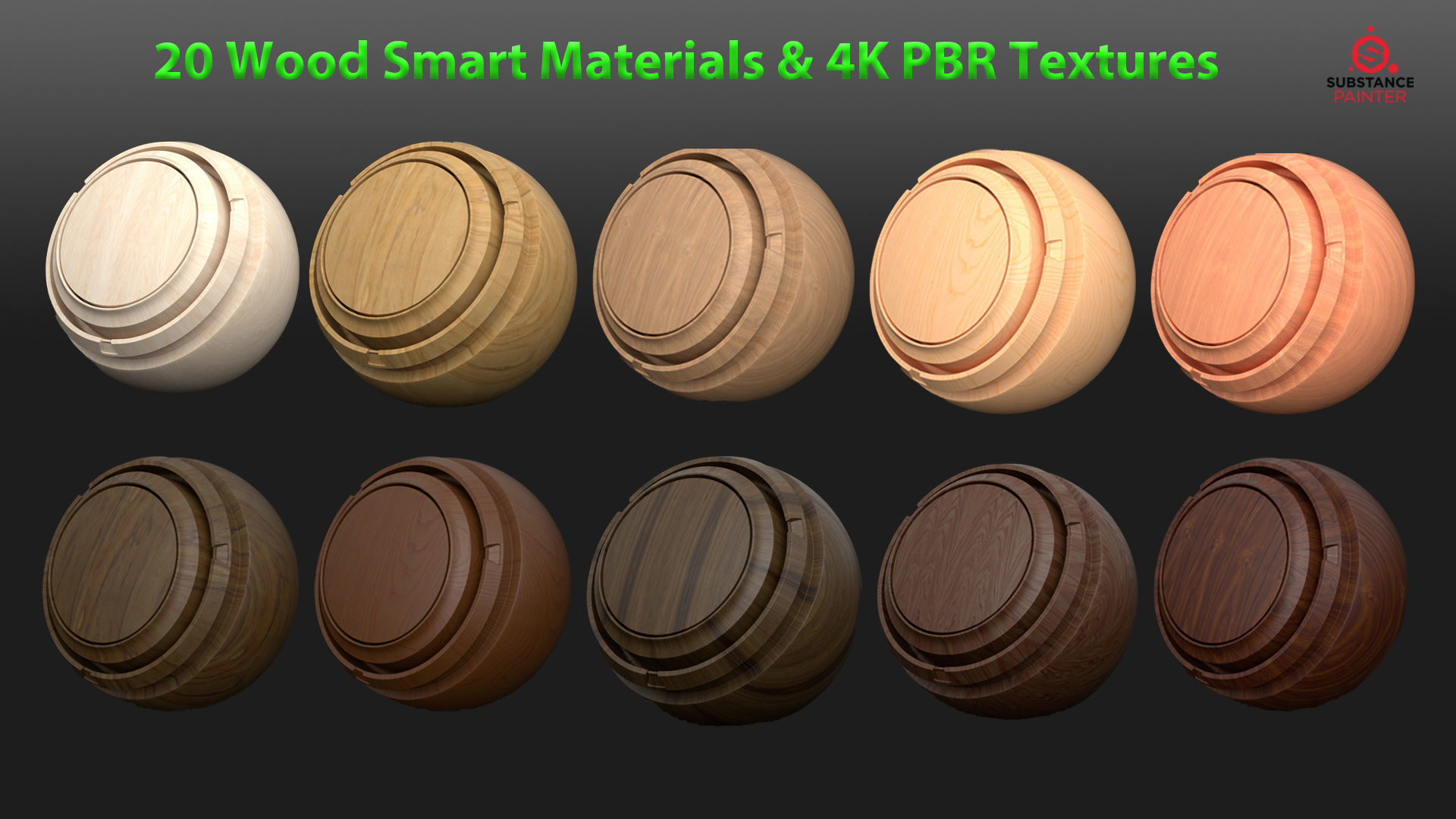 20 Wood Smart Materials--4k PBR Texture Texture | CGTrader
