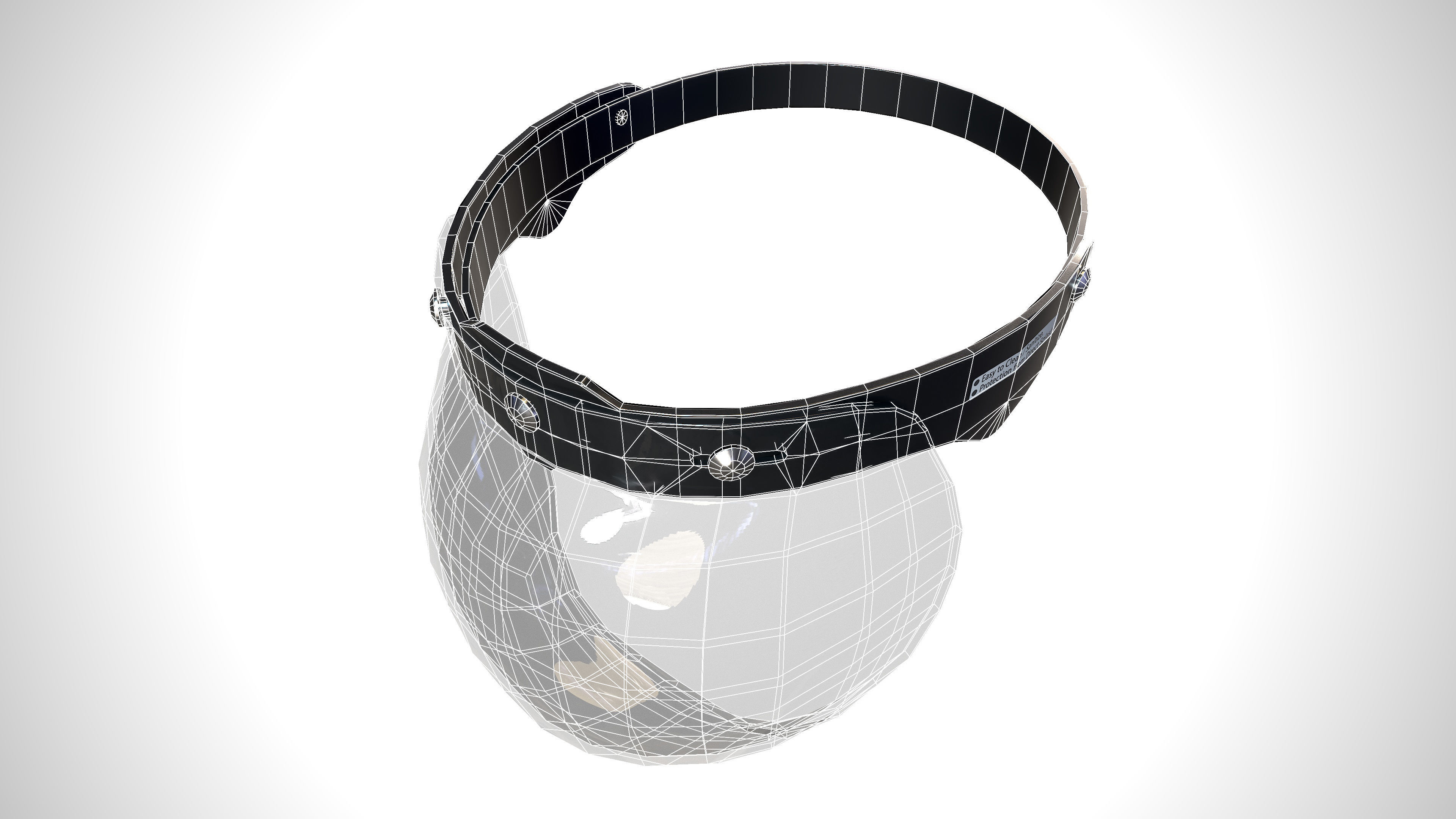 3D model Faceshield VR / AR / low-poly | CGTrader