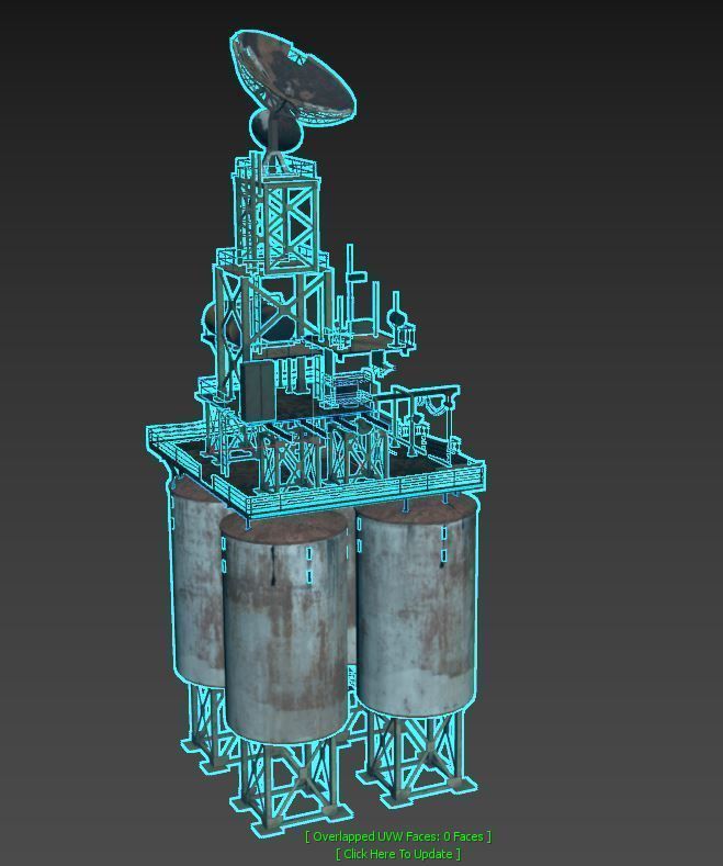 Post-Apocalyptic Outpost Tower 2 3D model | CGTrader