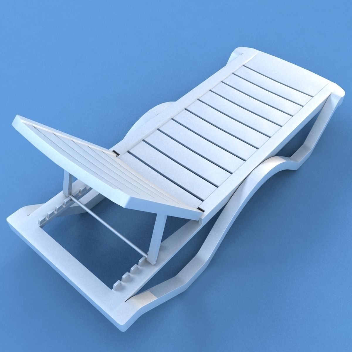 3D model Sunbed Plastic VR / AR / low-poly | CGTrader
