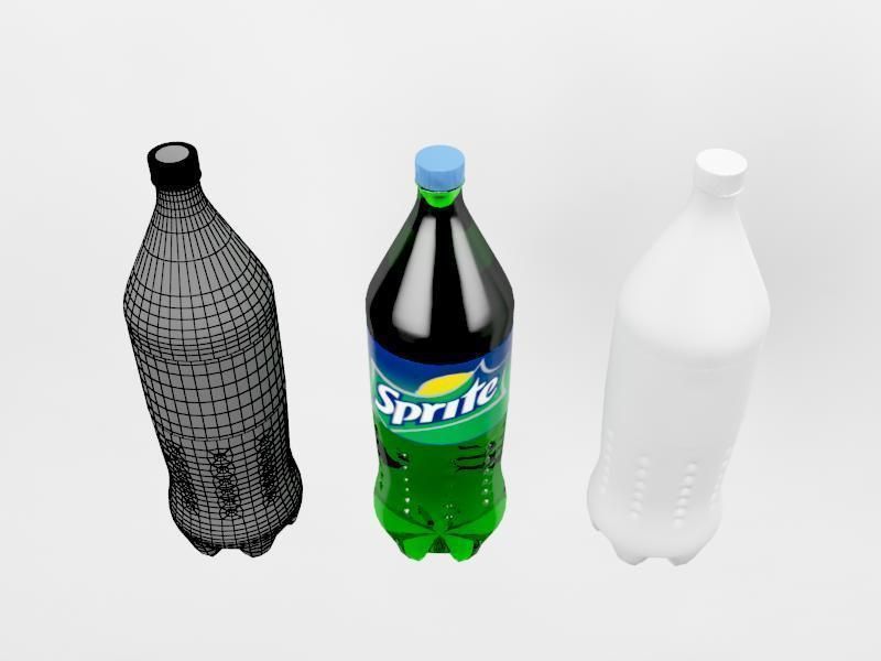 sprite bottle 3D model | CGTrader