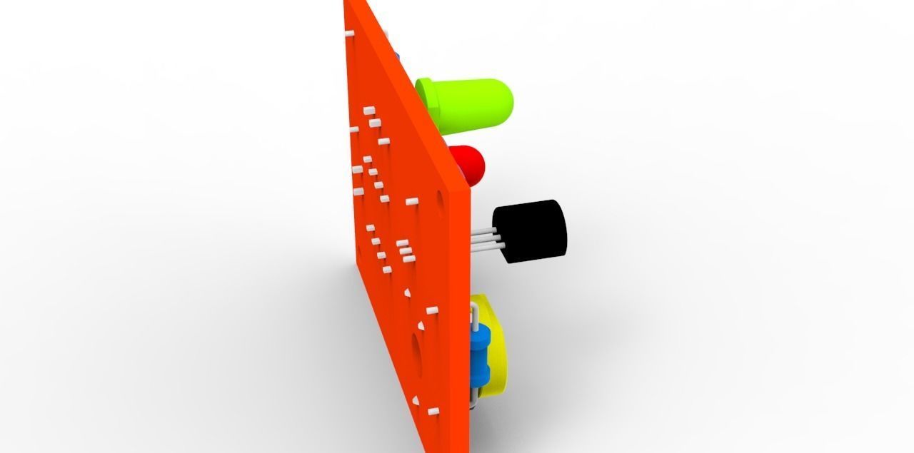 Temperature Sensor Circuit 3D model 3D printable | CGTrader
