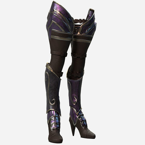 3D model Woman Leg ARmor SEt VR / AR / low-poly | CGTrader