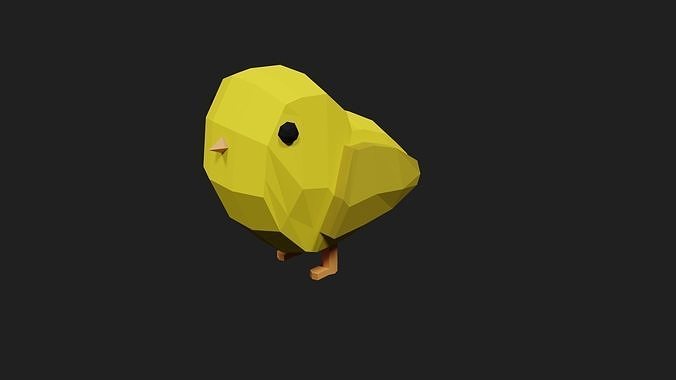 3D model Lowpoly Chick bird VR / AR / low-poly | CGTrader