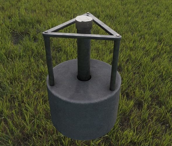 3D model Groundwater monitoring well 3 version 2 VR / AR / low-poly ...