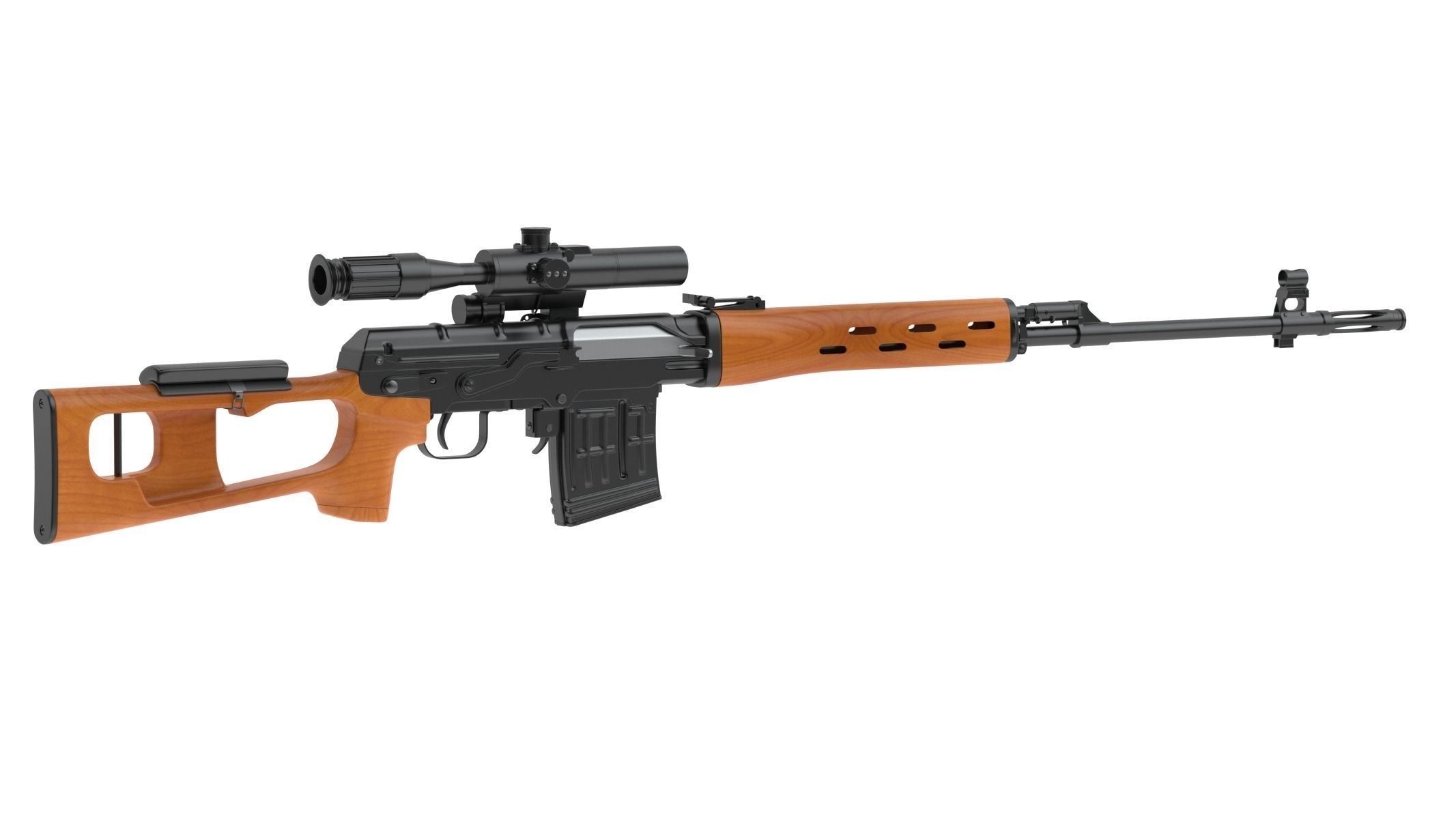 Dragunov Sniper Rifle 3D model | CGTrader