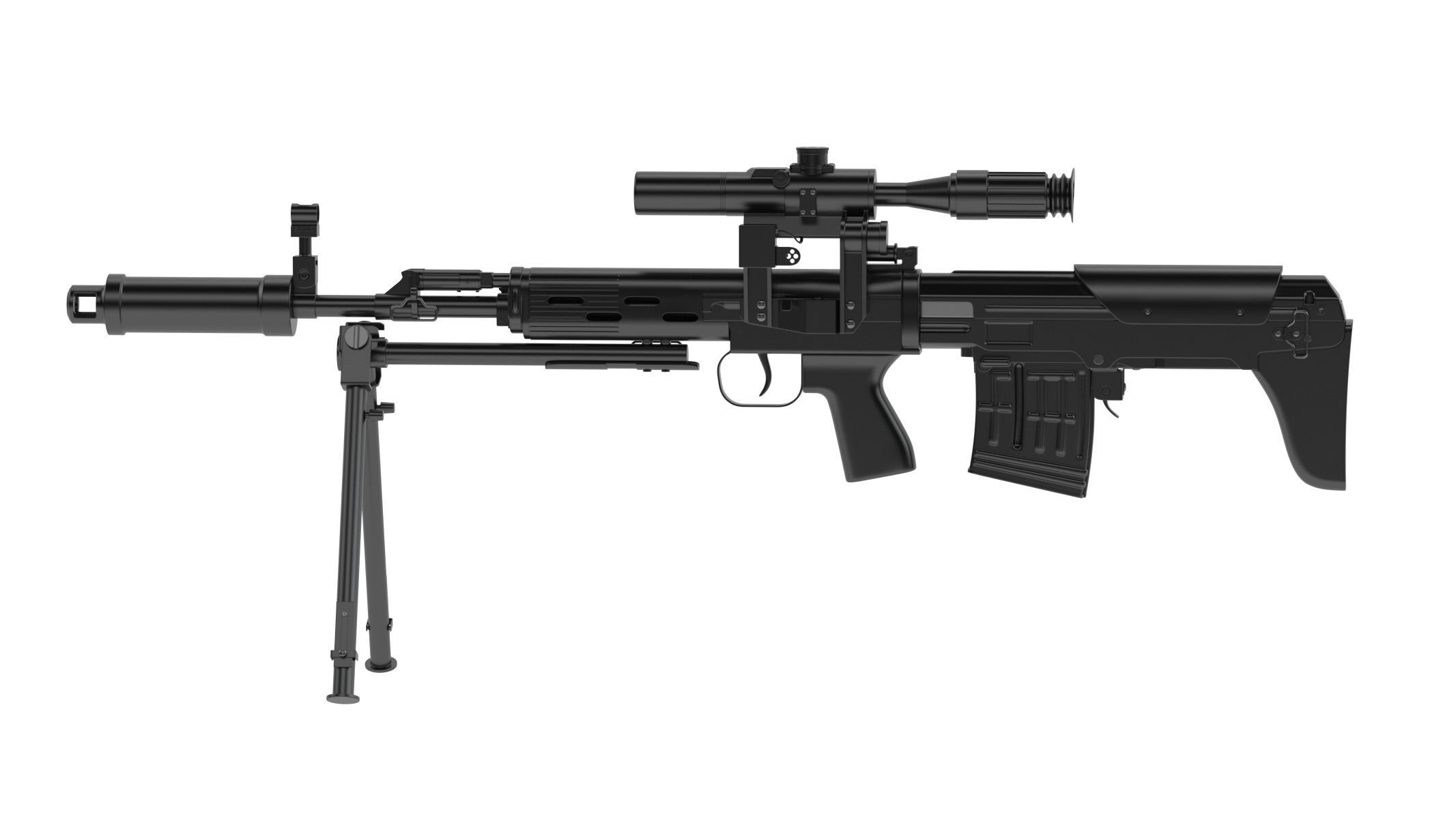 Dragunov SVU 3D model | CGTrader