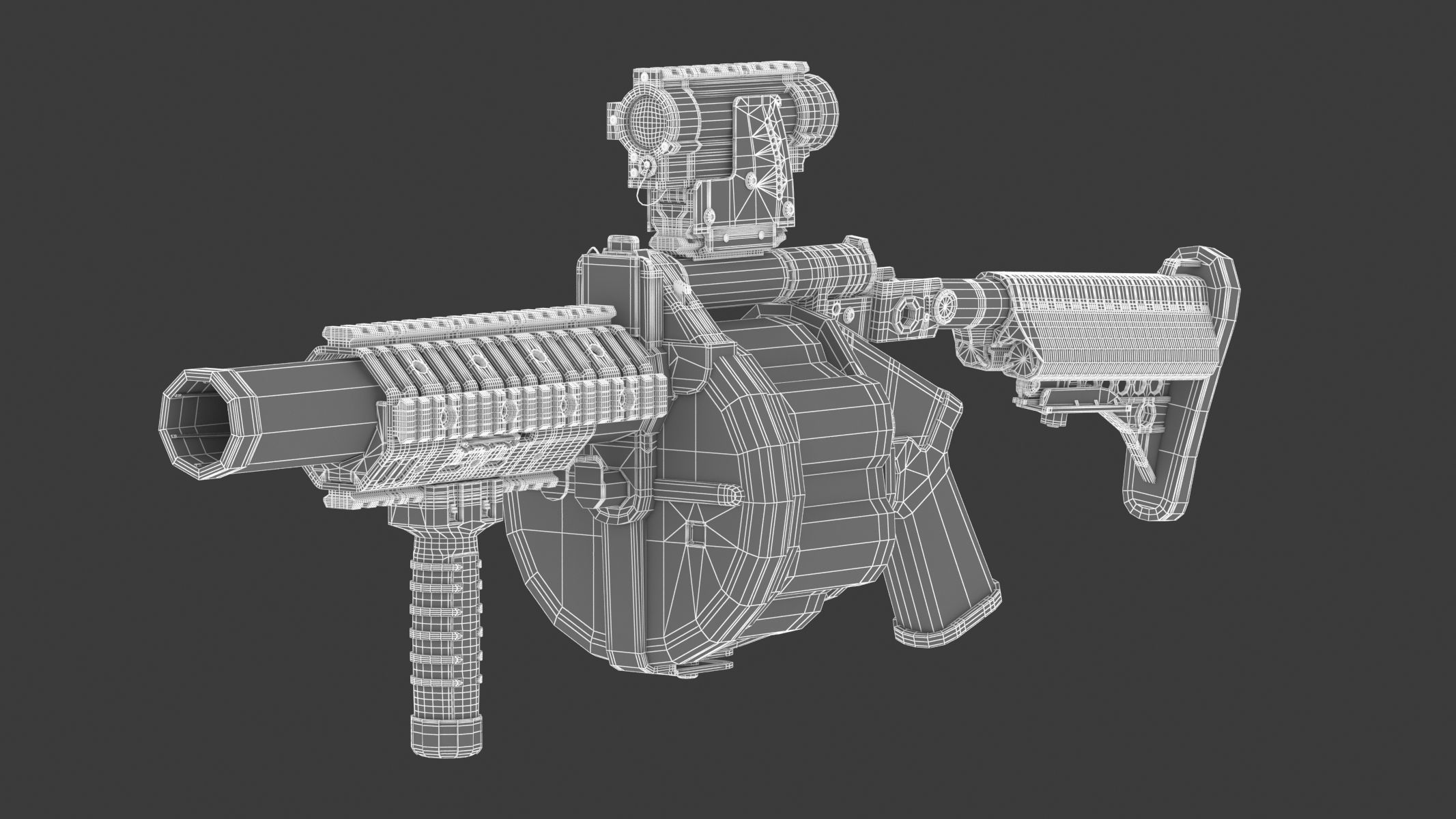 Milkor MGL 3D model | CGTrader