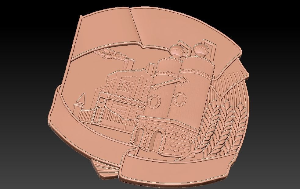 Badge Factory Beer 3D model 3D printable | CGTrader