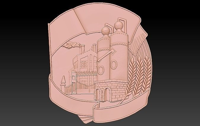 Badge Factory Beer 3D model 3D printable | CGTrader