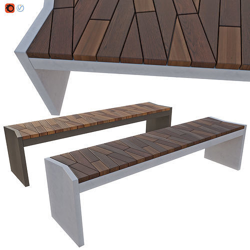 Boardwalk Bench 3D model | CGTrader